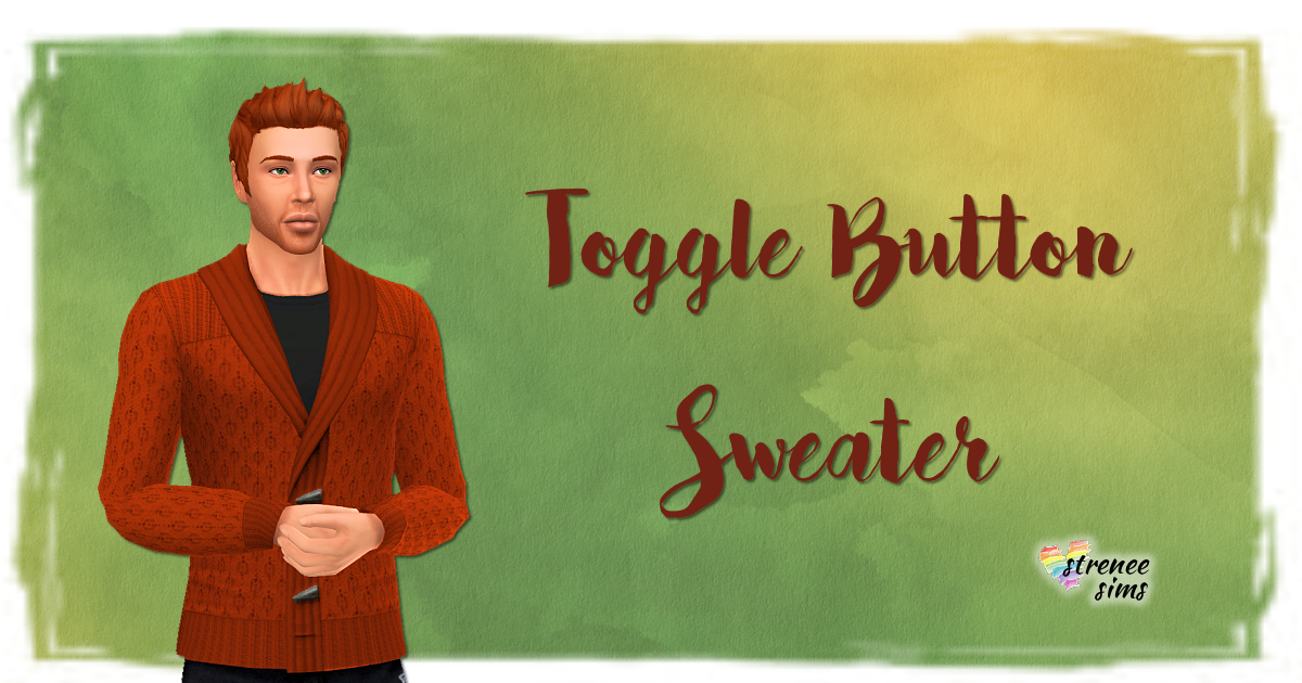 Toggle Button Sweater » strenee sims